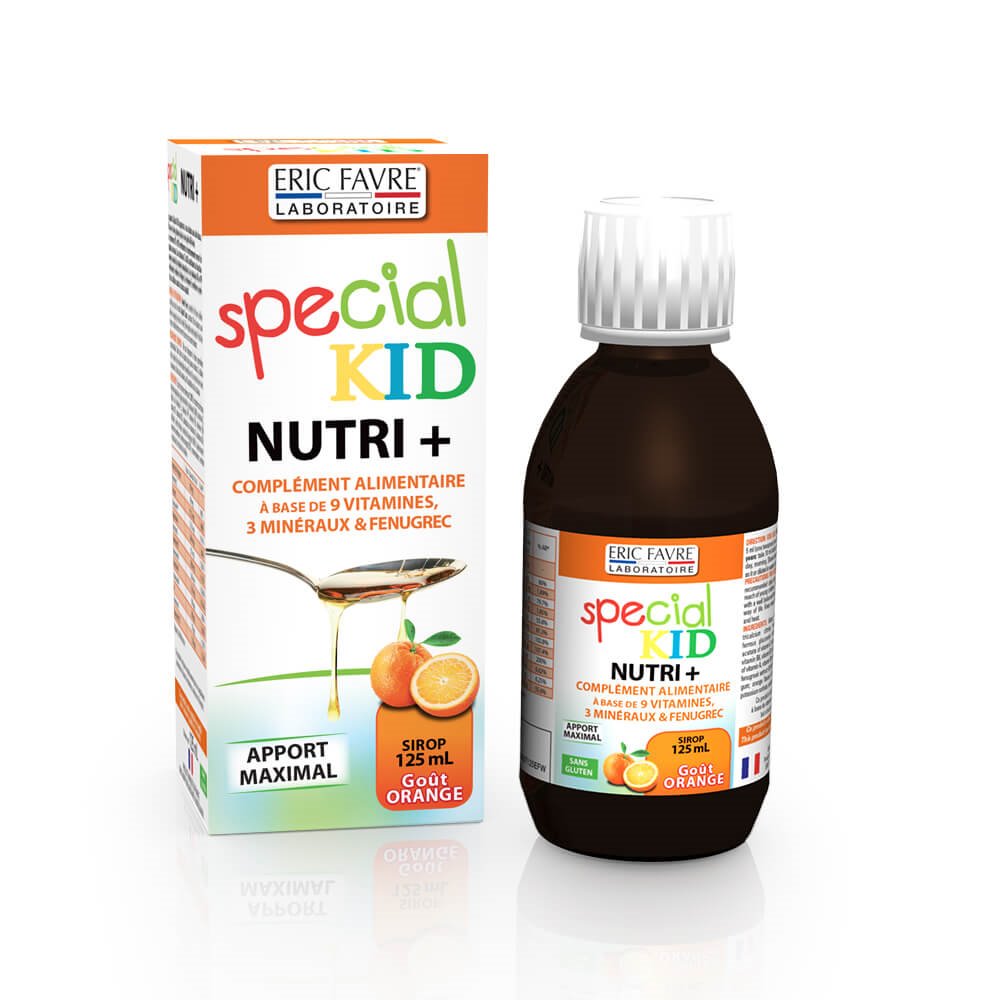 Sirop Special Kids Nutri + Flacon de 125 ml Saveur orange Pour ...